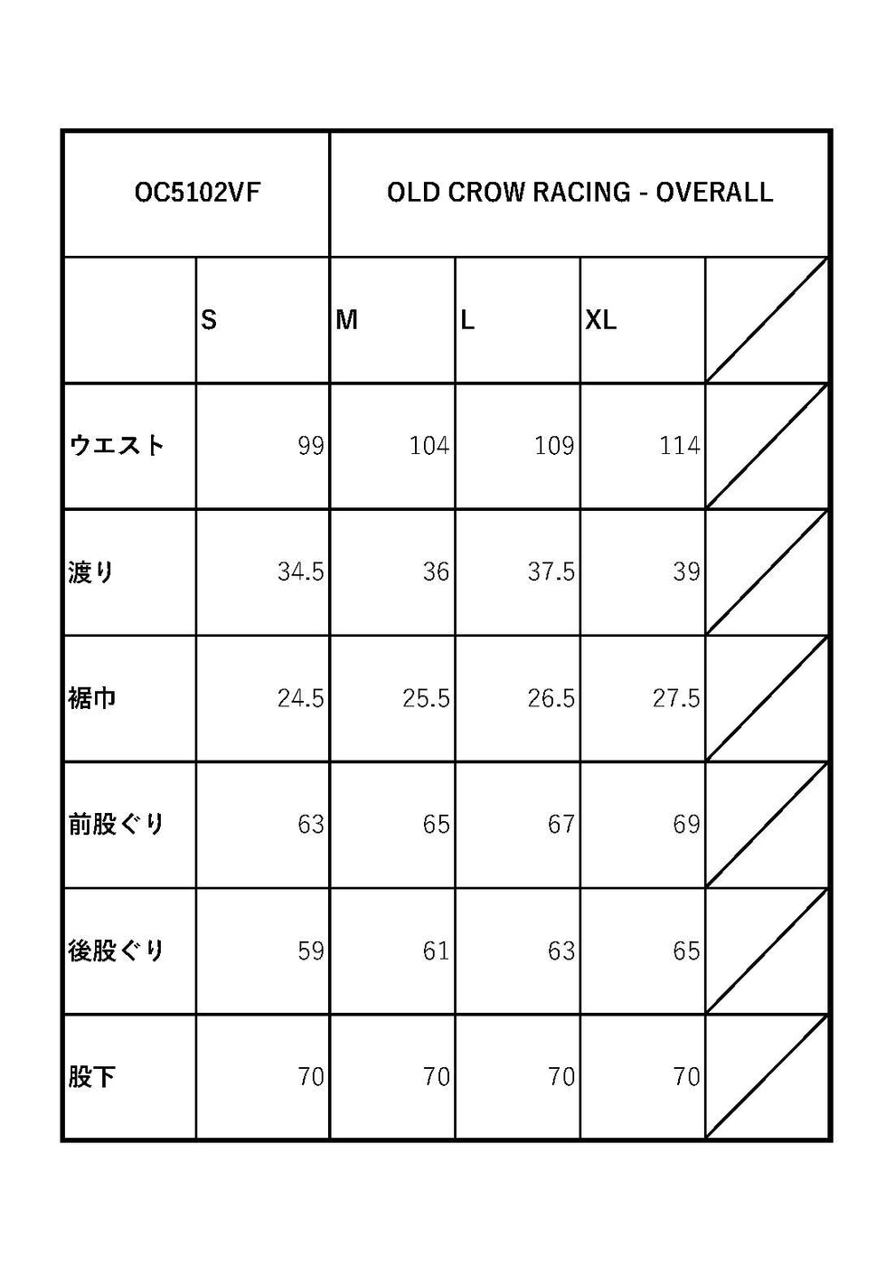 OLD CROW RACING - OVERALL / OC5102VF – GLADHAND & Co.
